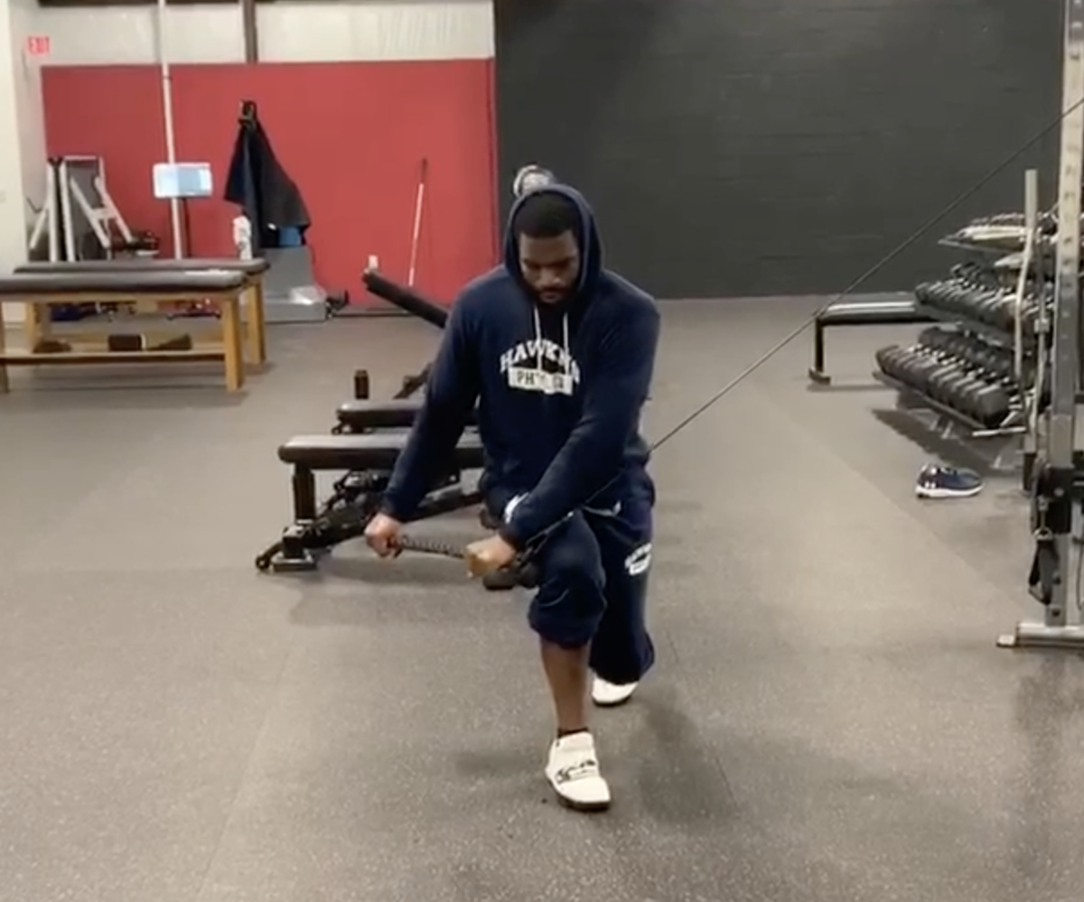 Exercise of the Week: High to Low Cable Chop Split Squat - EricCressey.com