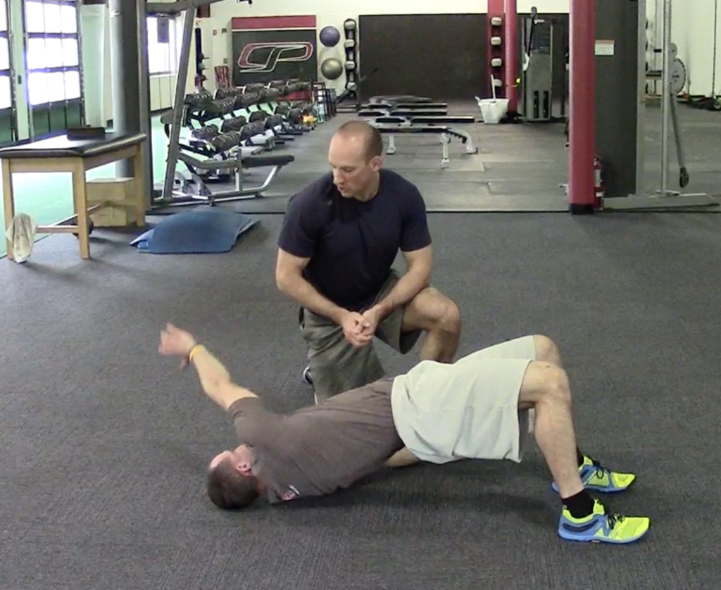 Exercise of the Week: Supine Bridge w/Reach - EricCressey.com