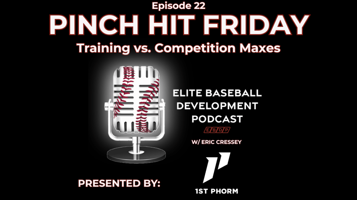 CSP Elite Baseball Development Podcast - Pinch Hit Friday #22: Training vs. Competition Maxes ...